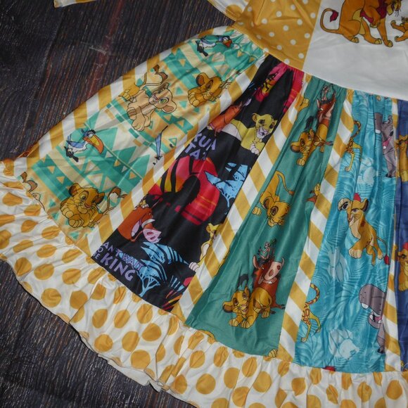 Dresses | Boutique Lion King Simba Mufasa Girls Panel Twirl Dress ...
